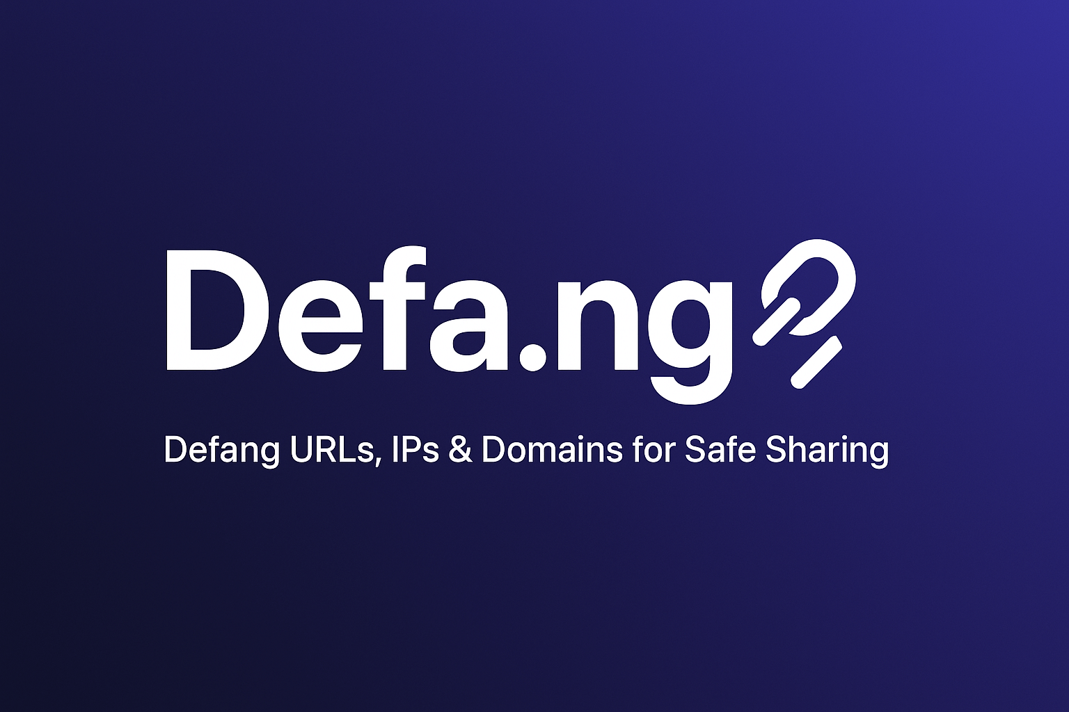 Defang Tool - Share URLs Safely